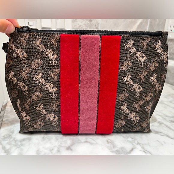 Coach | Bags | Coach Charlie Pouch With Horse And Carriage Print And ...
